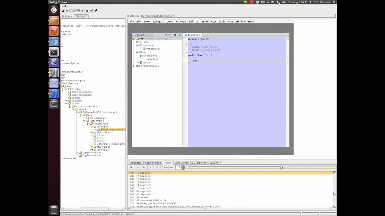 swing explorer player