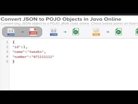 How to convert json to java class