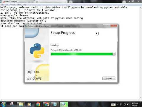 how to download python in windows 7 for free, full version.
