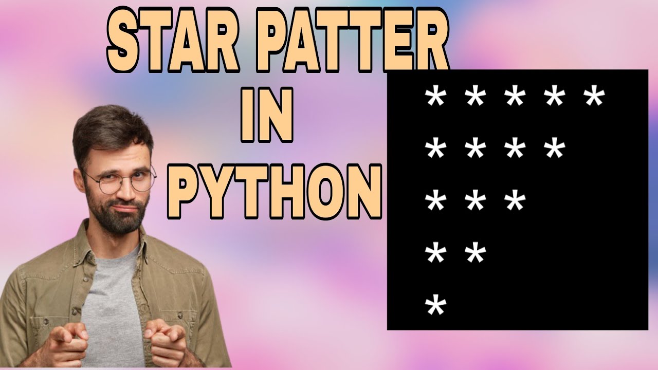 PYTHON CODE TO PRINT PATTERN USING NESTED LOOP #STAR PATTERN  #SHORT | PATTERN QUESTION | EXPLAINED