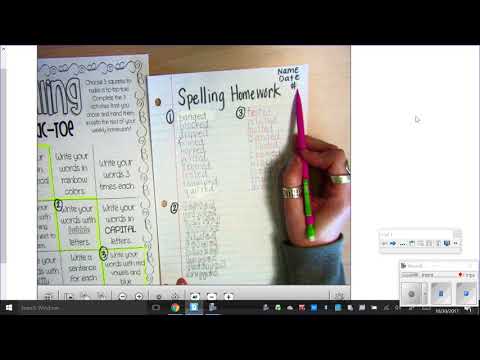 Spelling Tic Tac Toe 2017