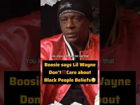 Boosie says Lil Wayne Don’t‼️Care about Black People Beliefs😳 #boosie #lilwayne #donaldtrump #rap