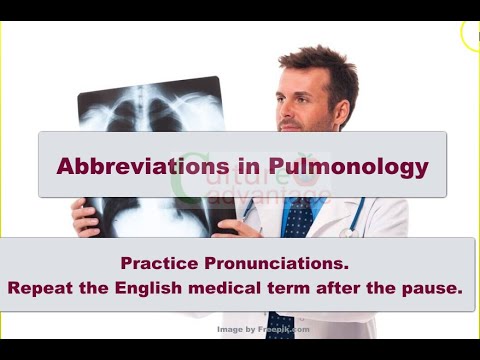 Abbreviations in Pulmonology