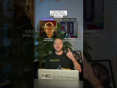 Iconic Song Vs. Minecraft Parody Version: Coldplay “Viva La Vida” & “Fallen Kingdom” #shorts #game