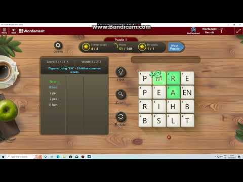 Microsoft Ultimate Word Games - Wordament - World 1 - Puzzle 1
