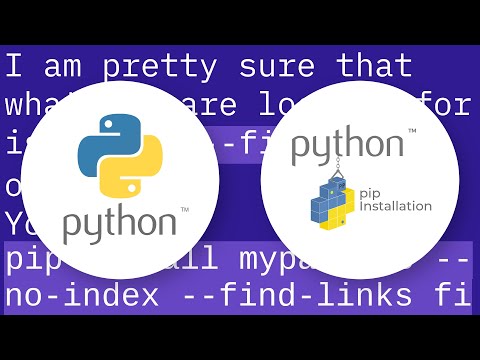 Installing Python packages from local file system folder to virtualenv with pip