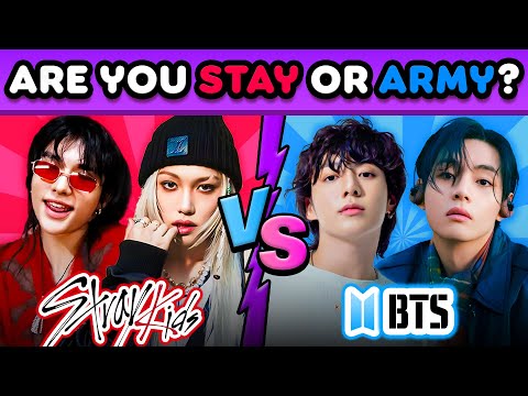 BTS vs STRAY KIDS: Are You an ARMY or STAY? 💜❤️ | KPOP QUIZ 2025
