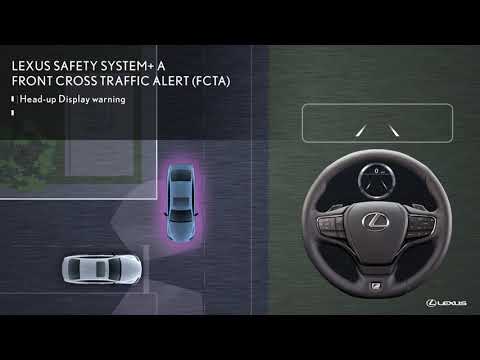 Lexus Safety System (LSS) A, Front Cross Traffic Alert demonstration and feature details
