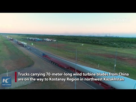 China sends giant wind turbine blades to support wind power project in ...