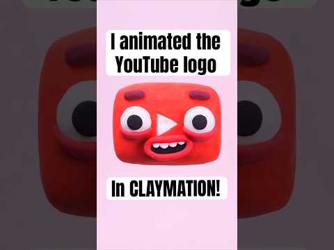 Animating the Youtube logo in CLAYMATION #stopmotion