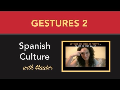 Learn Spanish - Spanish gestures, II (Spanish Subtitles)