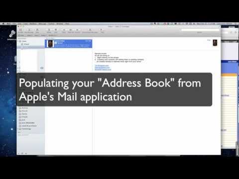 How do I add names to Addresss book directly from Apple Mail?