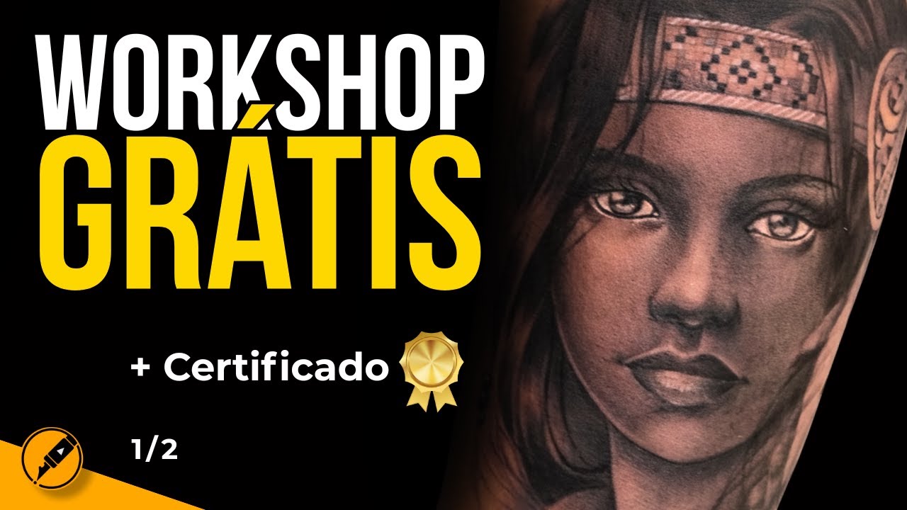 WORKSHOP GRÁTIS de Realismo: Aprenda Preto Tonalizado  + Certificado Aula Completa 1/2