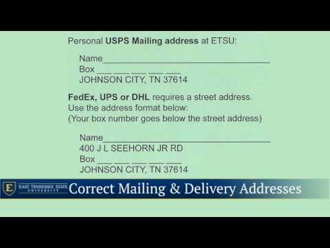 Post Office - Correct Mailing & Delivery Addresses