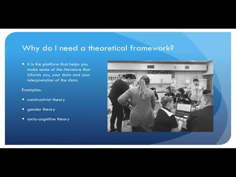 The role of a theoretical framework