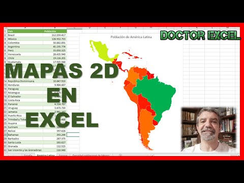 Como realizar GRÁFICOS de MAPAS 2D en excel - EXCEL 2019