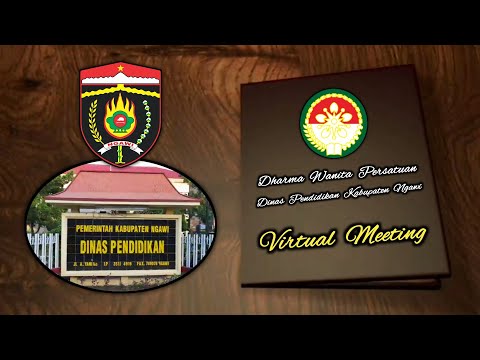 Virtual Meeting Dharma Wanita Persatuan Dinas Pendidikan Ngawi