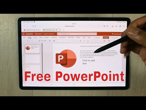 How To get Microsoft PowerPoint for free in Samsung Tablets (Tab S8 plus)