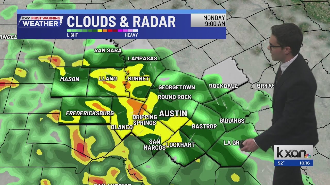 Storms tonight, widespread rain chances on Monday | KXAN Weather Forecast (Apr. 18)