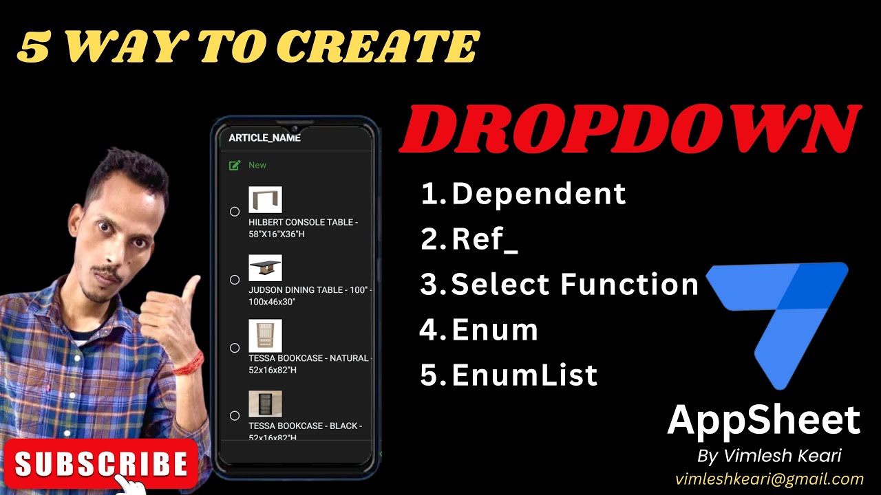 How to Create Dependent Dropdown Lists in AppSheet ! Appsheet Dropdown List