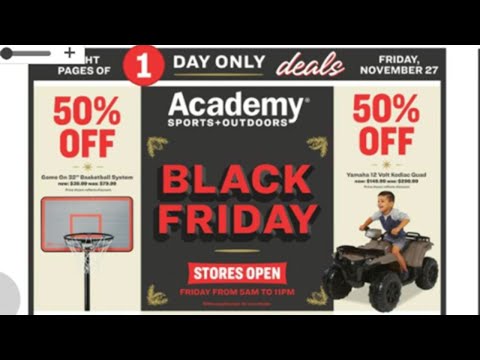 Academy Sports + Outdoors 1 Day Only Black Friday Ad @JamesBondJB007 @academy