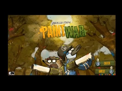 Kids Game, Regular Show Ep Game Regular Show Paintball Paintwar Game