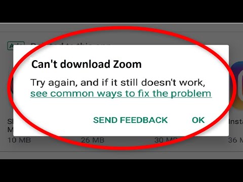 Fix Can't Download ZOOM Error On Google Playstore Android & Ios || Fix Can't Download App Playstore