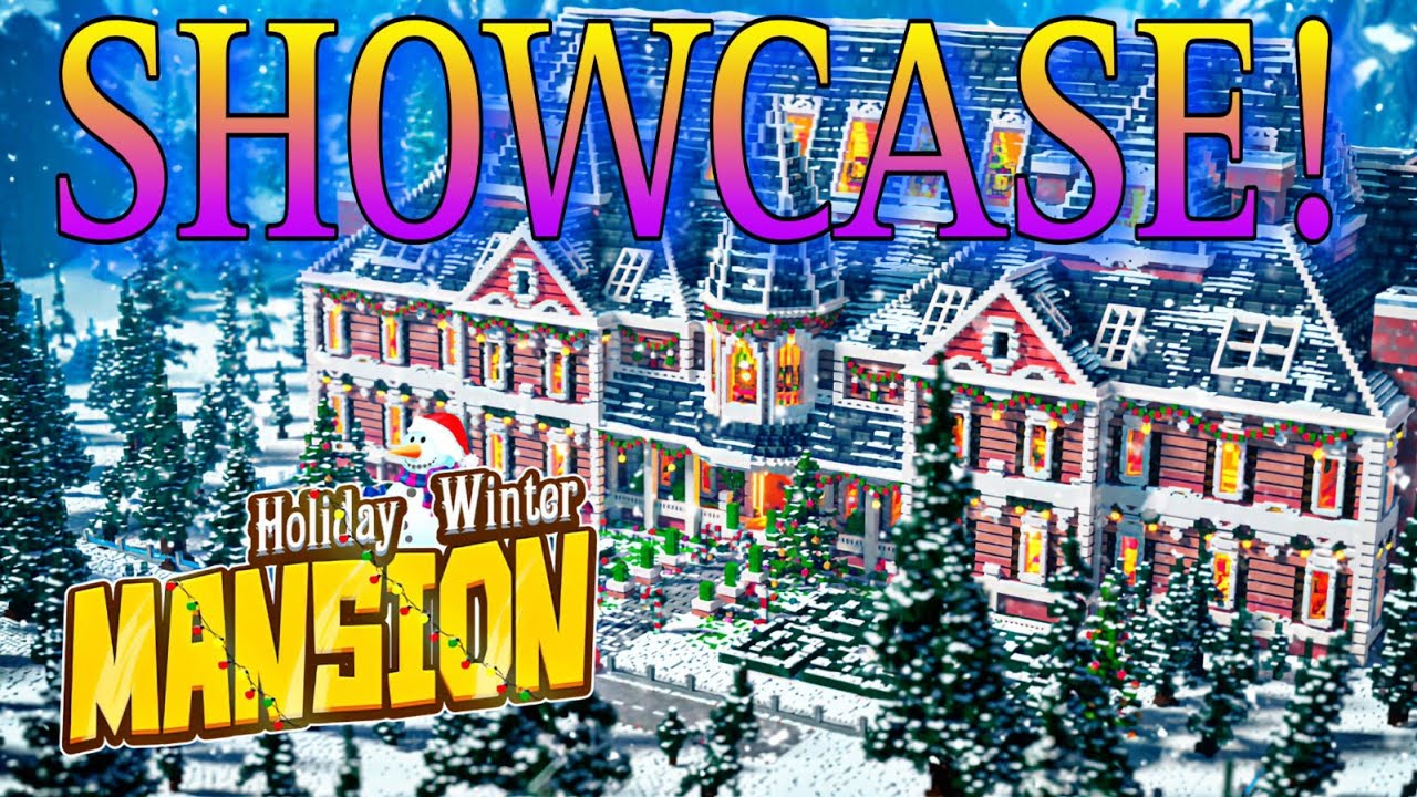 Minecraft: HOLIDAY WINTER MANSION! - Marketplace Showcase