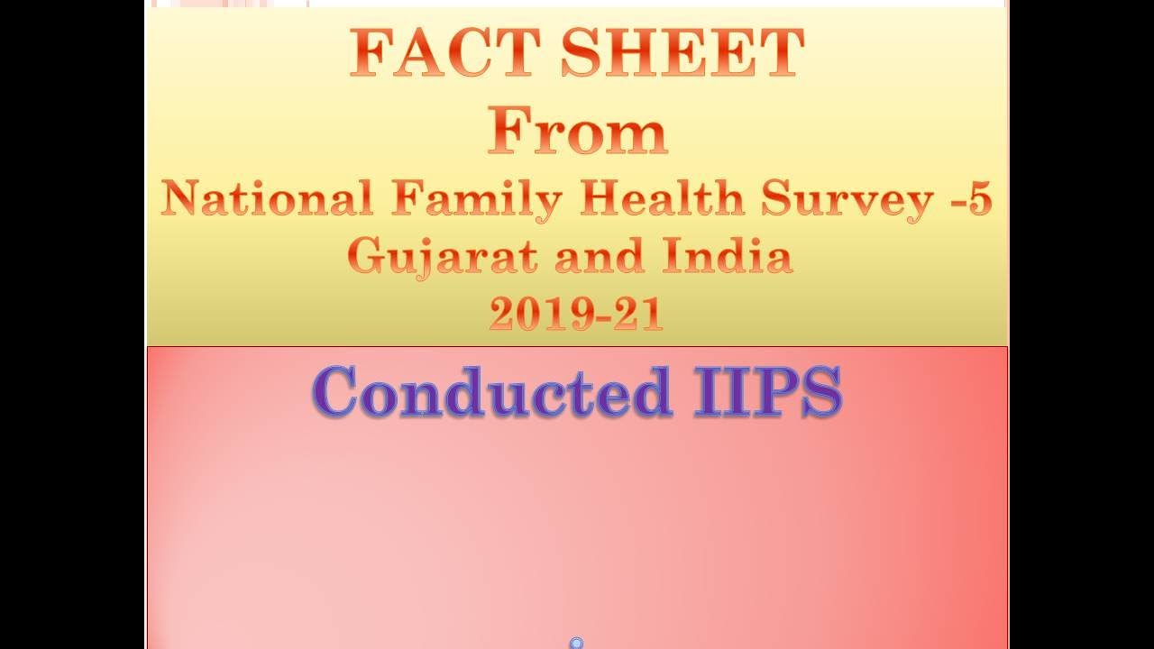 latest fact sheet of Gujarat and India as per NFHS-5 #vital_statistics
