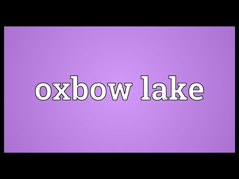 Oxbow lake Meaning
