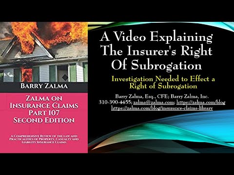 A Video Explaining the Insurer's Right of Subrogation