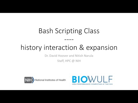 Bash Scripting Class: History Interaction and Expansion