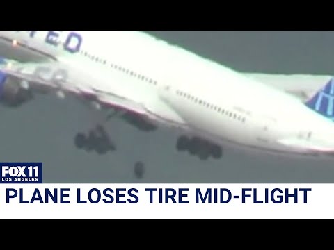 United Airlines plane loses tire mid-flight; Emergency landing at LAX