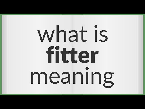 Fitter | meaning of Fitter