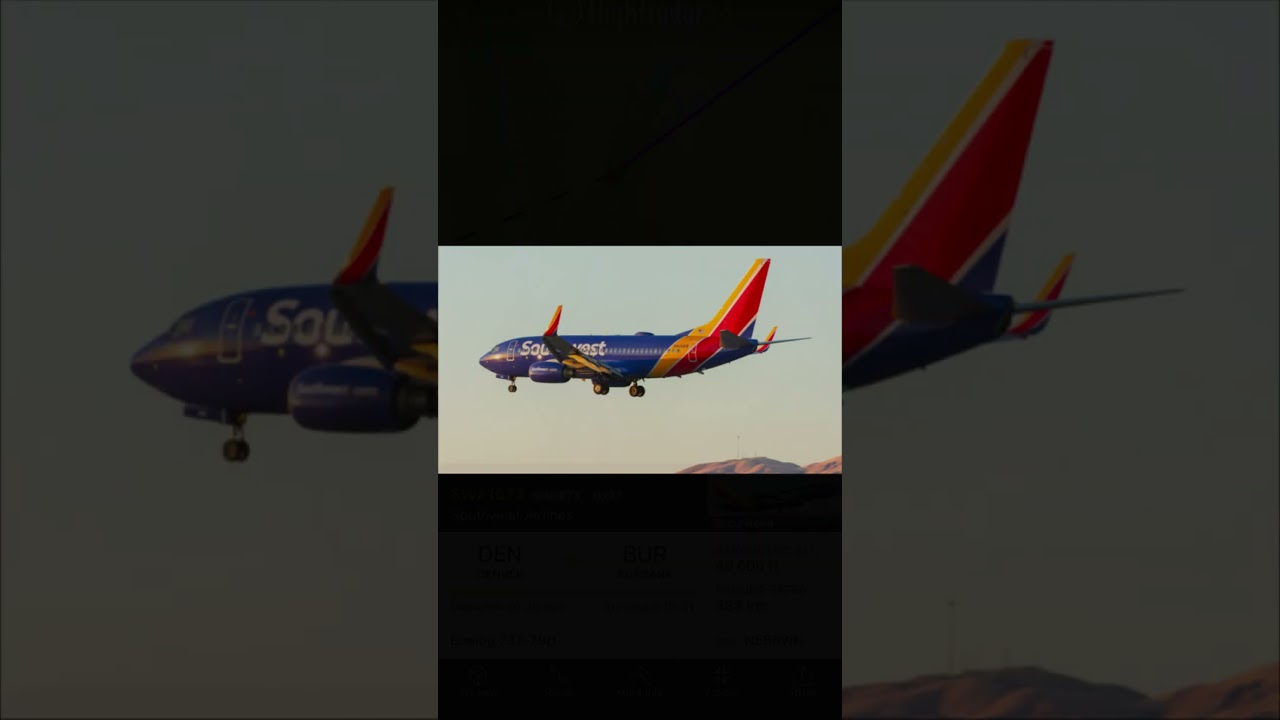 Southwest 737-700 DEN-BUR #boeing #aviation #avgeek #airplane  #travel