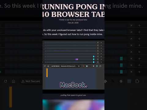 Pong in Chrome Tabs