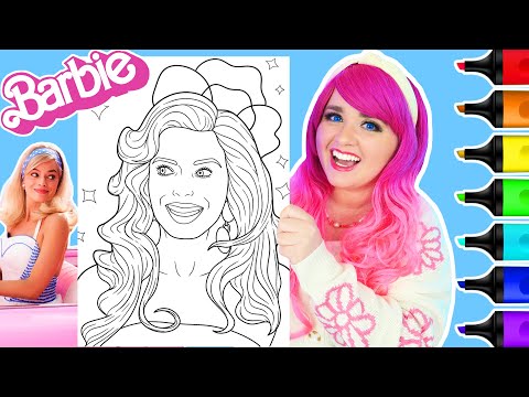 Coloring Barbie Movie Dance Scene Barbie Coloring Page | Ohuhu Art Markers