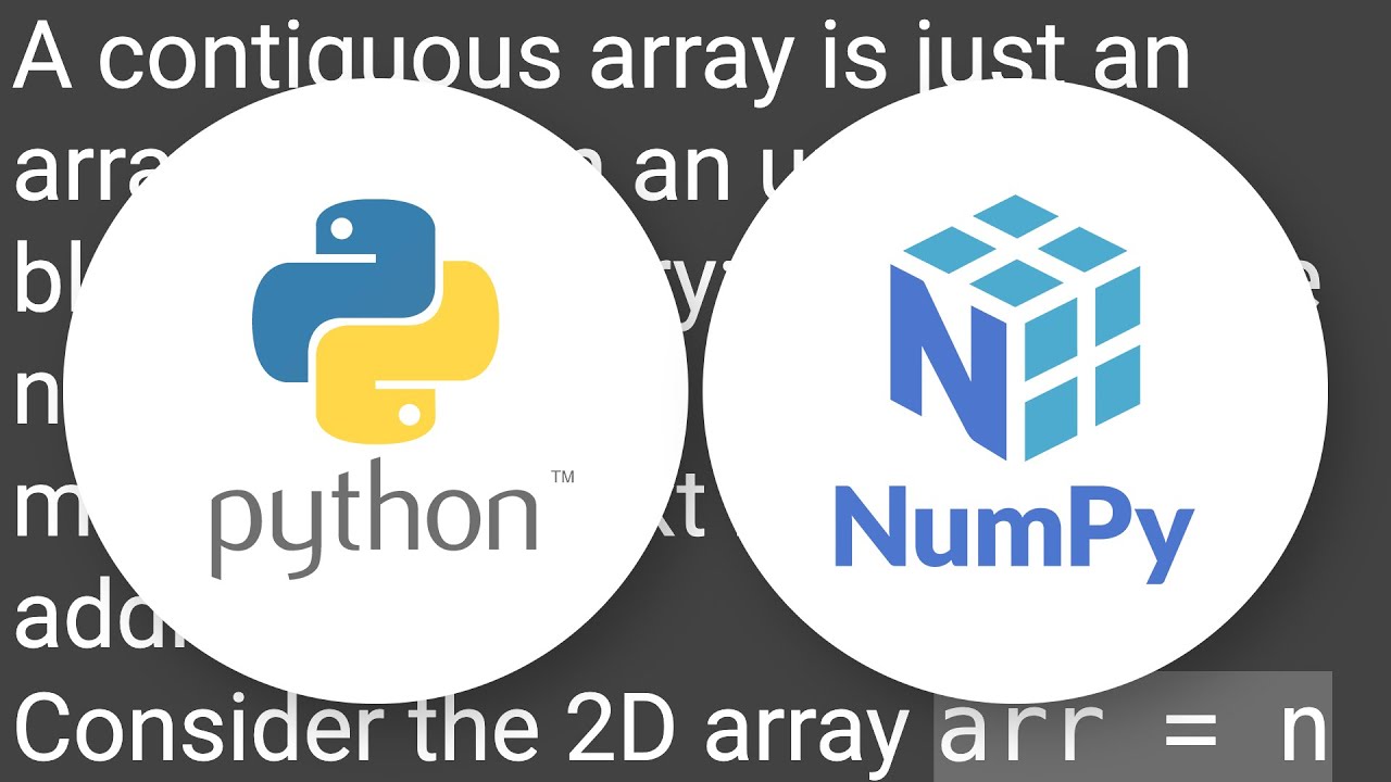 What is the difference between contiguous and non-contiguous arrays?