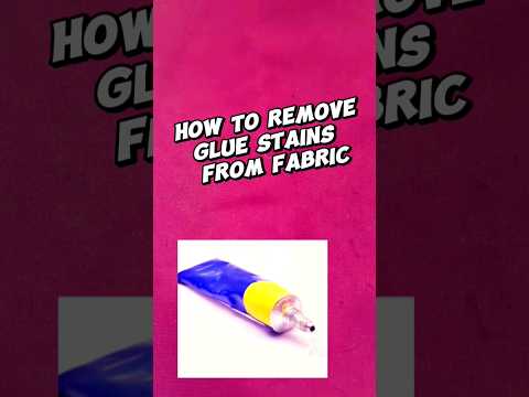 How to remove glue stains from fabric ?