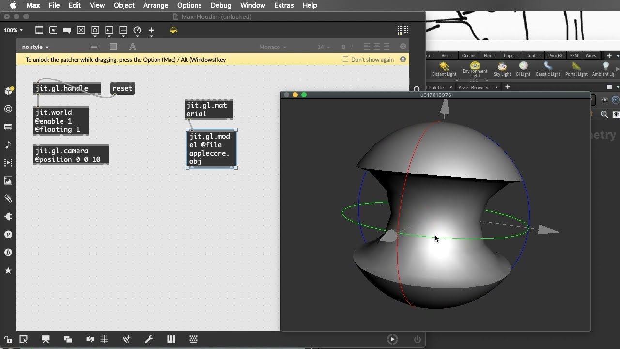 Moving from Max/MSP to Houdini