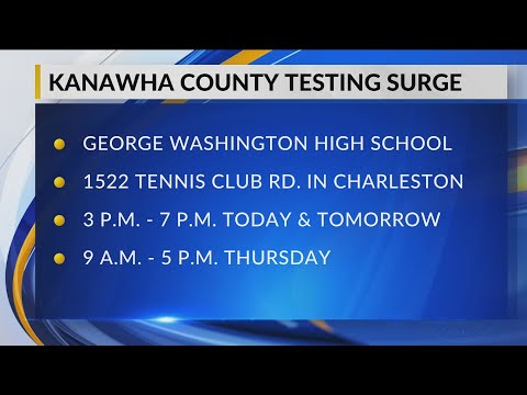 Kanawha County testing surge