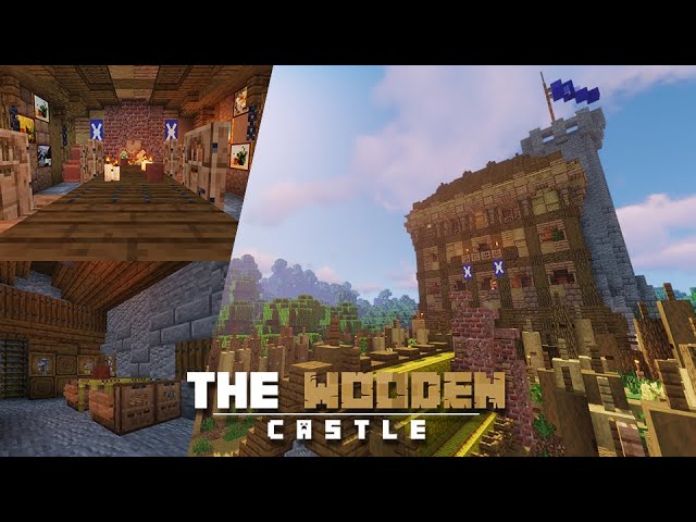 The Wooden Castle | Medieval Fortification | Full Interior Minecraft Map