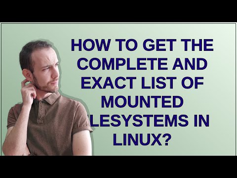 How to get the complete and exact list of mounted filesystems in Linux?