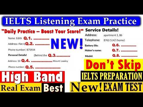 IELTS LISTENING PRACTICE TEST 2025 WITH ANSWERS | 28.04.2025