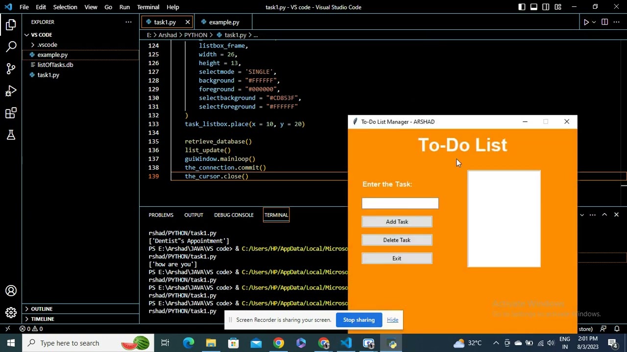 Python Program CodSoft Task1 - To-Do list