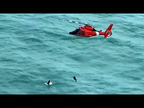 Video | US Coast Guard rescues man clinging to a cool box near Longboat ...