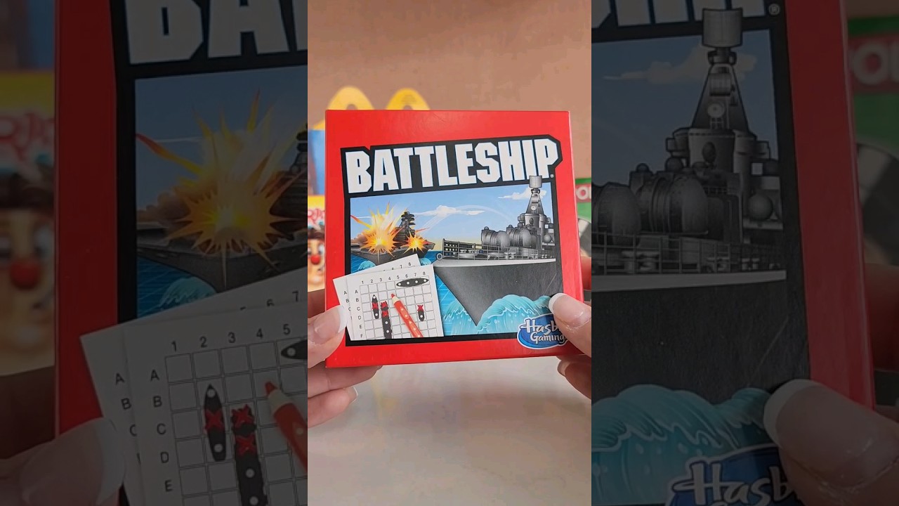 McDonald's Hasbro Happy meal battleship game #happymeal #happymealtoys #battleship #unboxingtoys