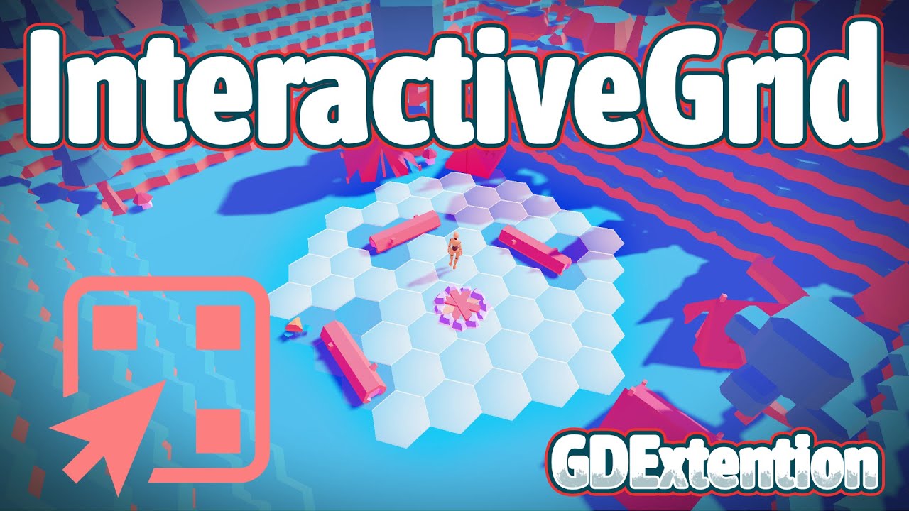Godot 3d grid: InteractiveGrid GDExtension