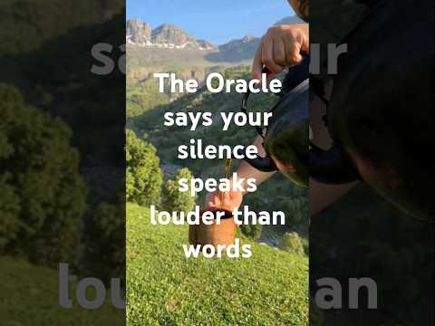 The Oracle says your silence speaks louder than words #prayer #motivation #quotes