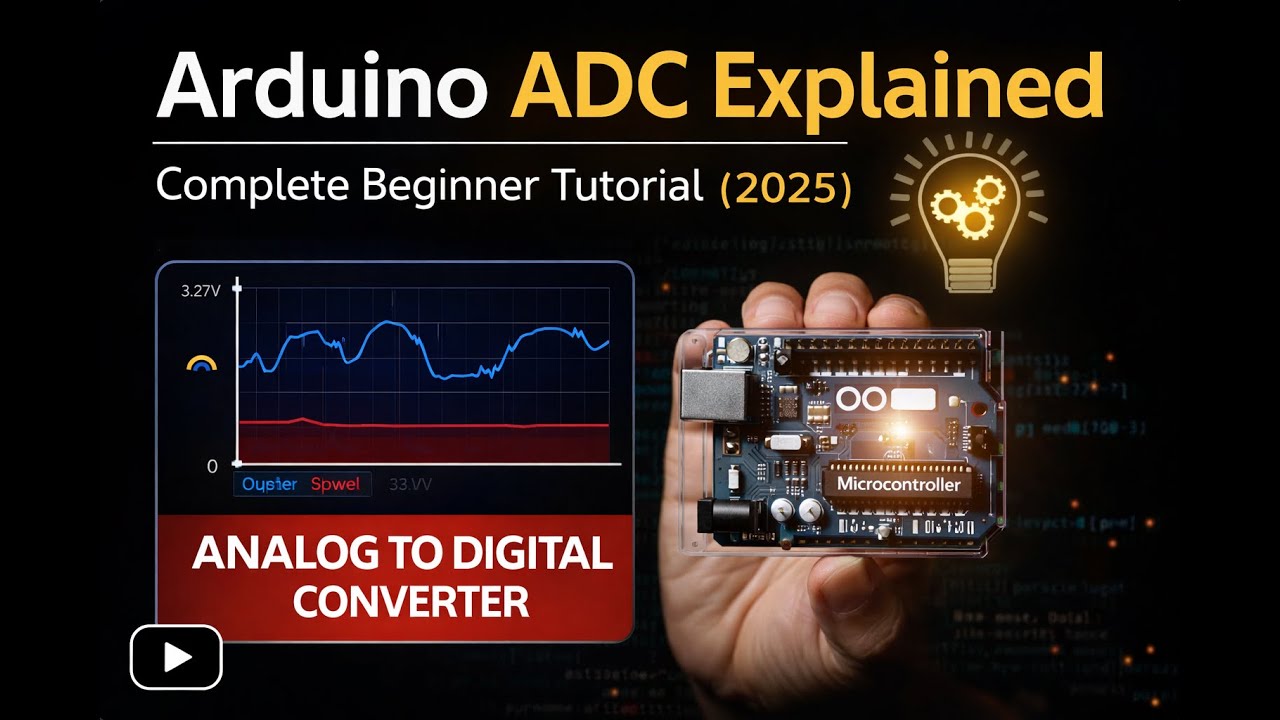 Arduino ADC Explained | Complete Beginner Tutorial (2025)